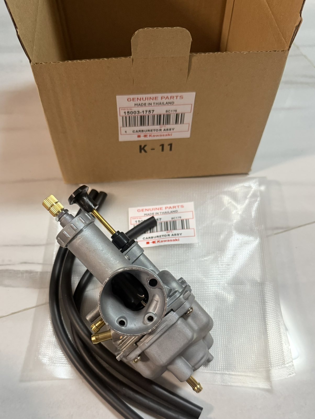 KAWASAKI CARBURETOR BARAKO 175 GENUINE PARTS 15003-1757 CTX | Shopee ...