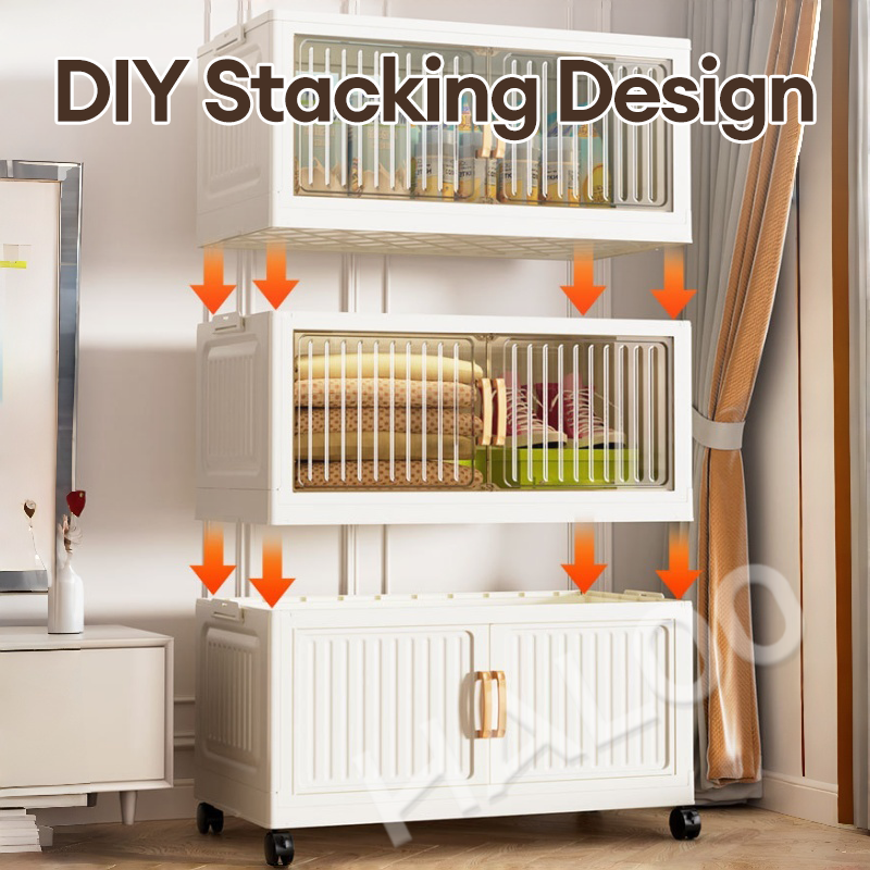 HALOO Foldable Cabinet Organizer Clothes Storage Durabox with Magnetic ...