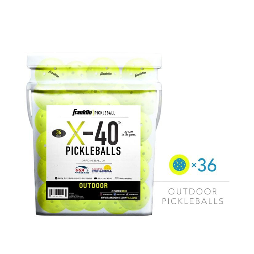 Franklin X40-52889 - X-40 Pickleball 36's Bucket (Outdoor) | Shopee ...