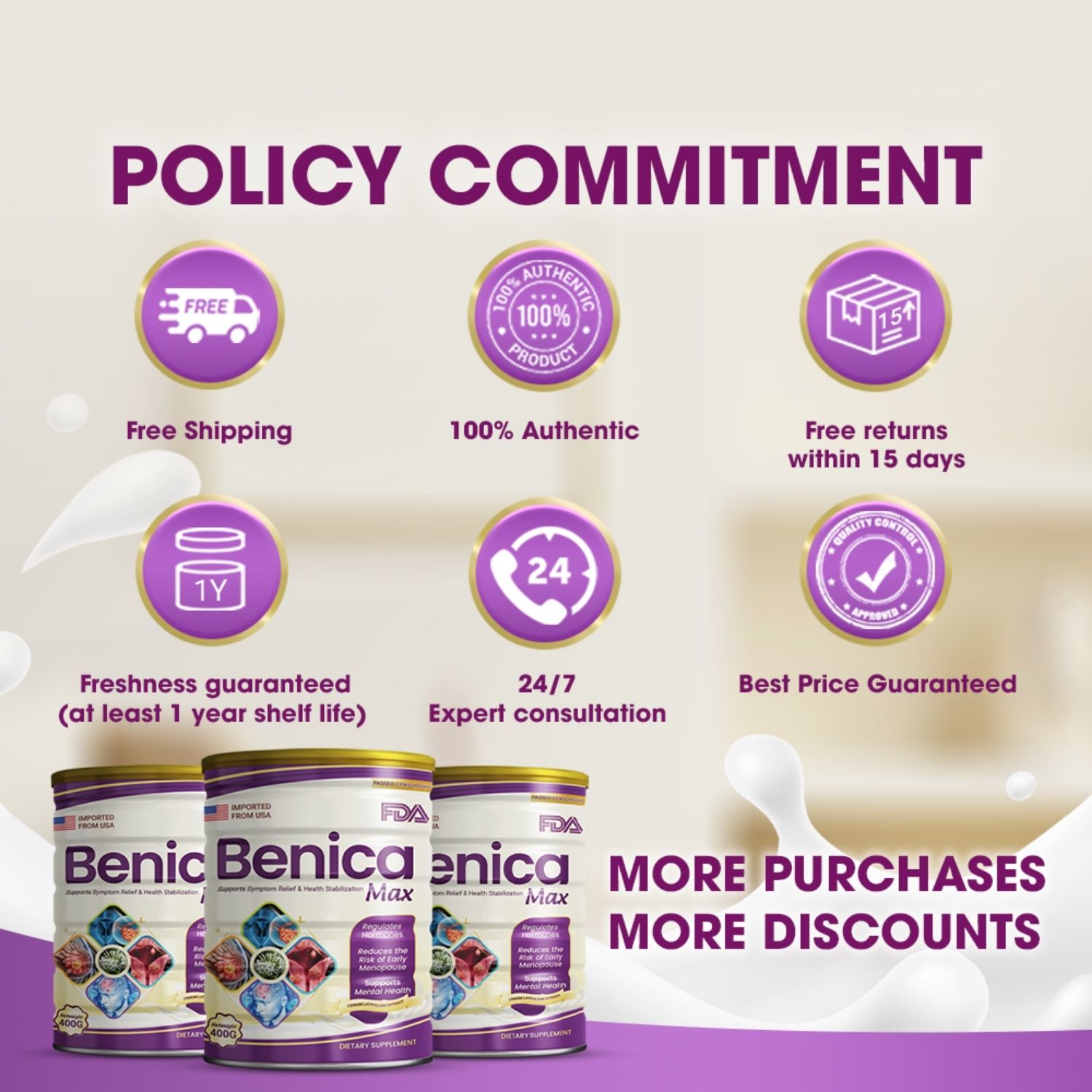 Benica Max Herbal Milk Anti-Inflammatory Support for Pain Relief ...