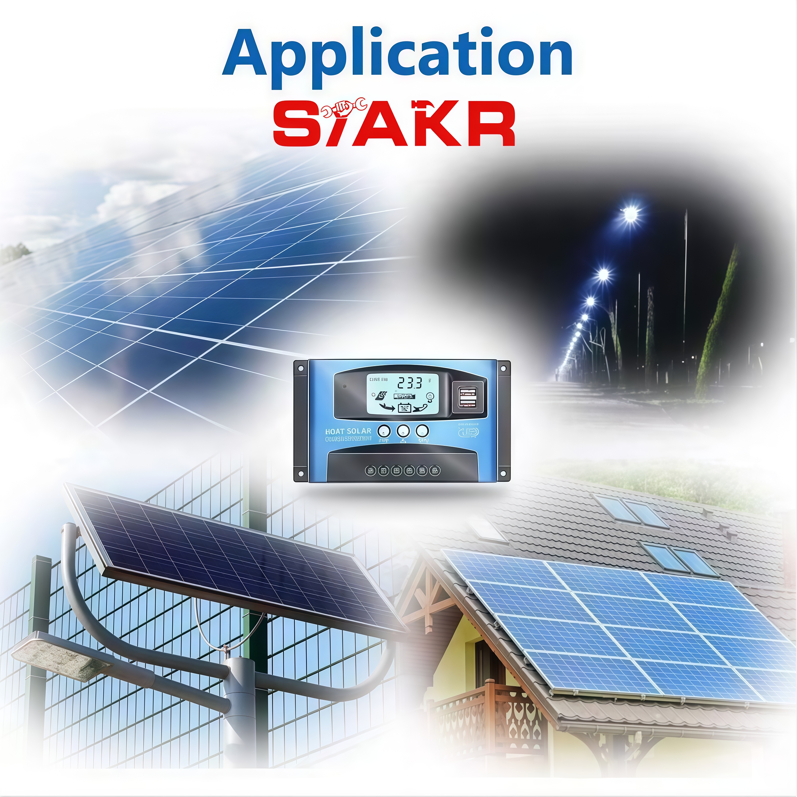 Solar Charge Controller Regulator, LCD Display USB interface 10/30 A ...
