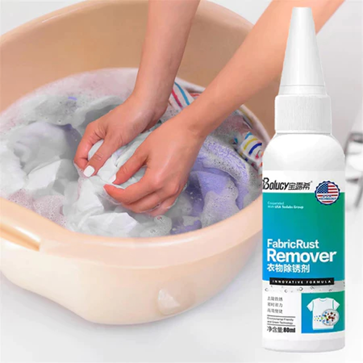 Rust Stain Remover Clothes Cleaner Drop Clothing Cleansing Rust Remover ...