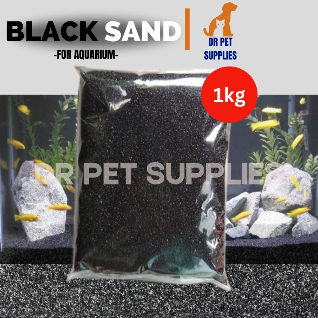1kg Black Lava River Sand for Aquarium Aquascape Aquasacaping Aquarium ...