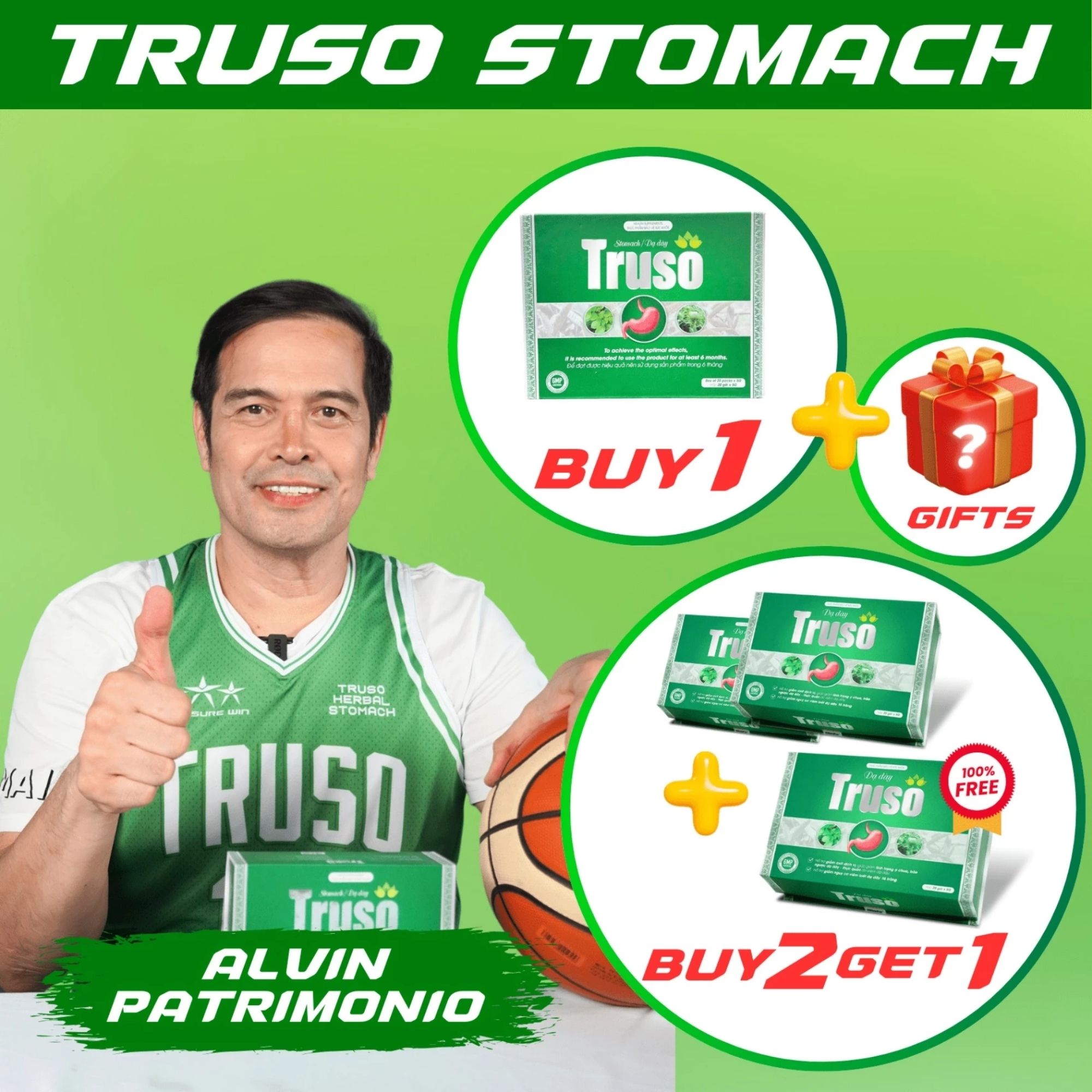 [Free 1 Gatric] TRUSO Natural Herbal, Acid Reflux, GERD, Heartburn, and ...