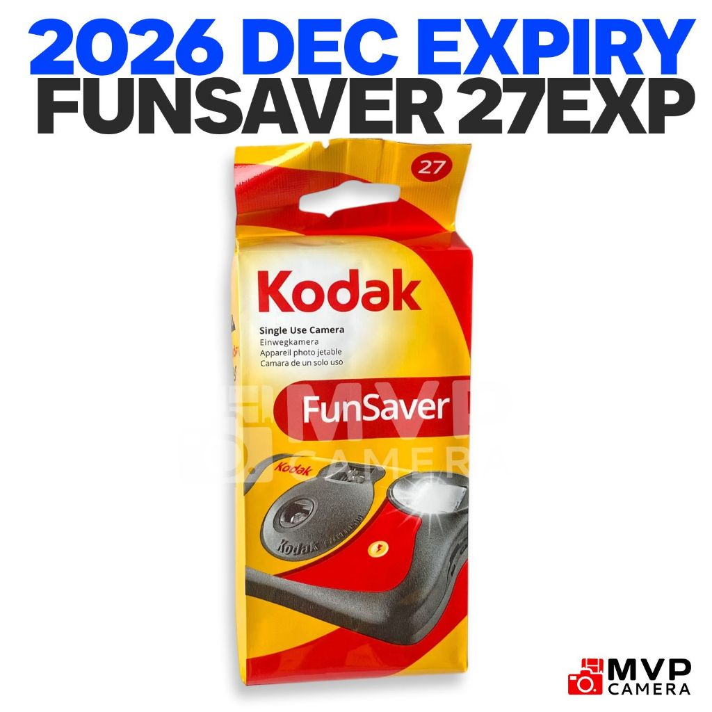 KODAK Disposable Funsaver Film Camera – Daylight Power Flash TRI X 400 ...