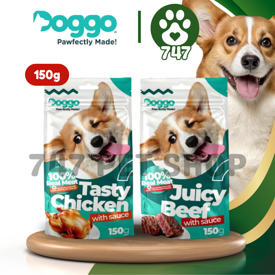 150g Doggo Wet Pouch Dog Dogs Food All Stages Adult Puppy Complete Meal ...