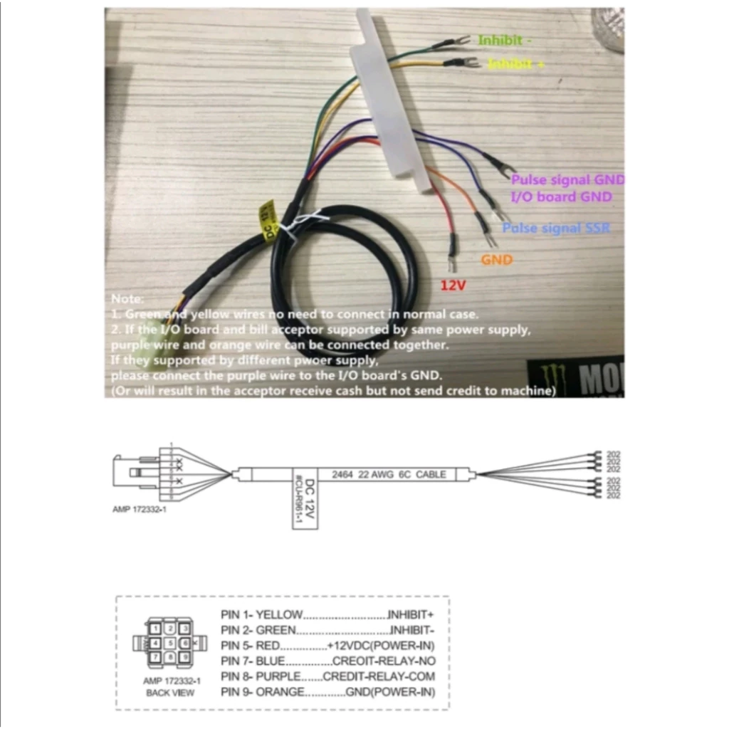 TB74 Bill Acceptor Ict Banknote Reader for Vending Fish Skill Arcade ...