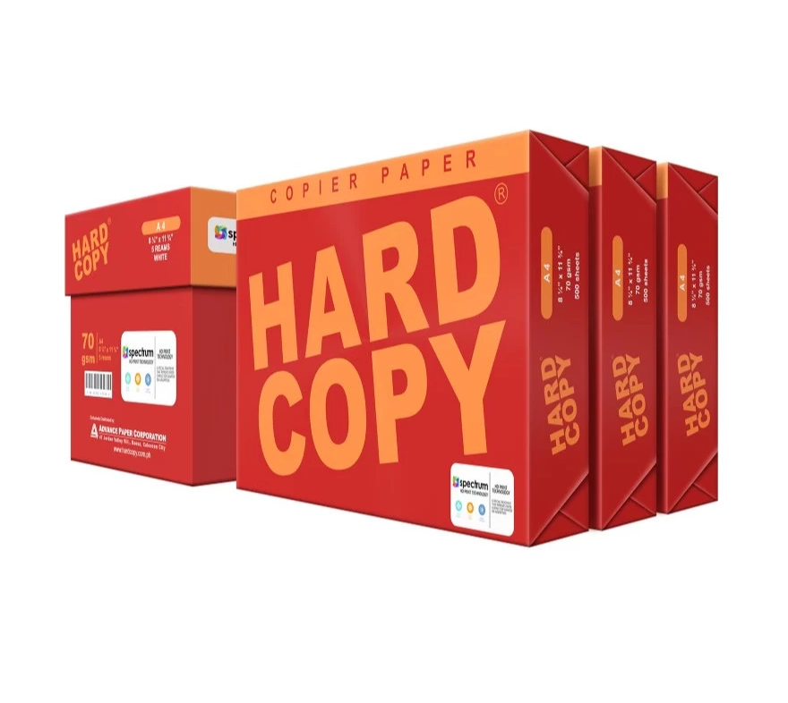 HARD COPY A4/Short/Legal Box RED WHOLESALE 1BOX (5RIMS) 500 Sheets ...