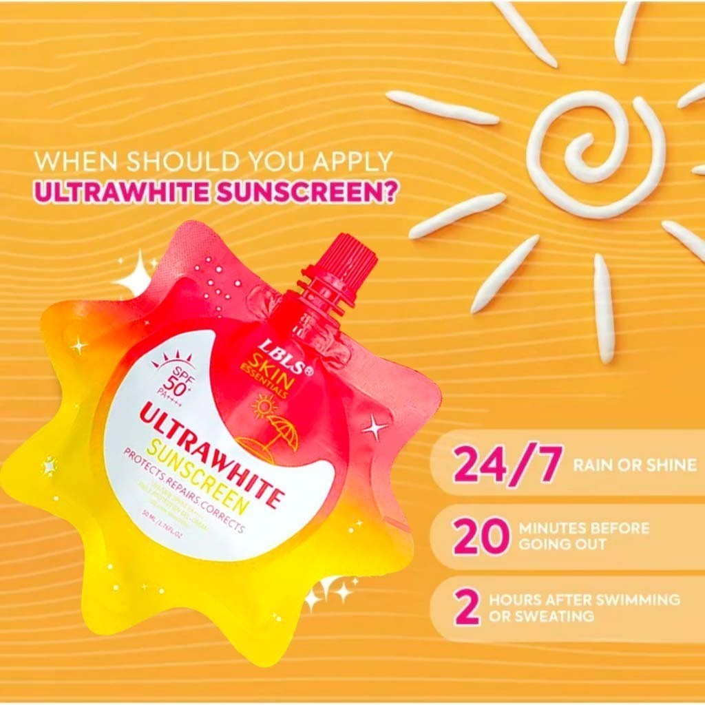 【BUY 1 TAKE 1】LBLS Hlkari SPF50 Sunscreen - Ultra White Whitening Face ...