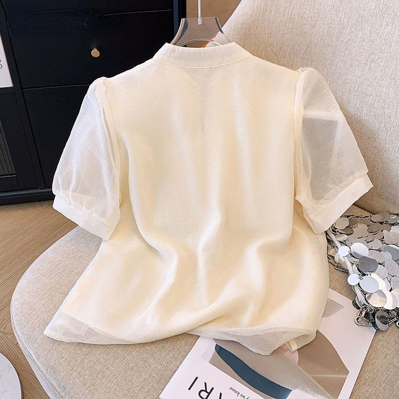 asian inspired attire for women blouse Modern Filipiniana Top Eyelet ...