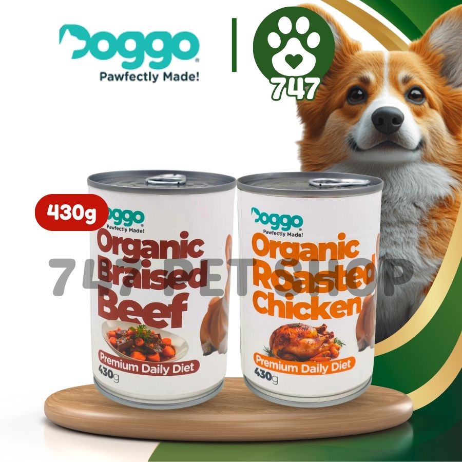 430g Doggo Organic Wet Dog Dogs Pet Food Can All Stages Adult Puppy ...
