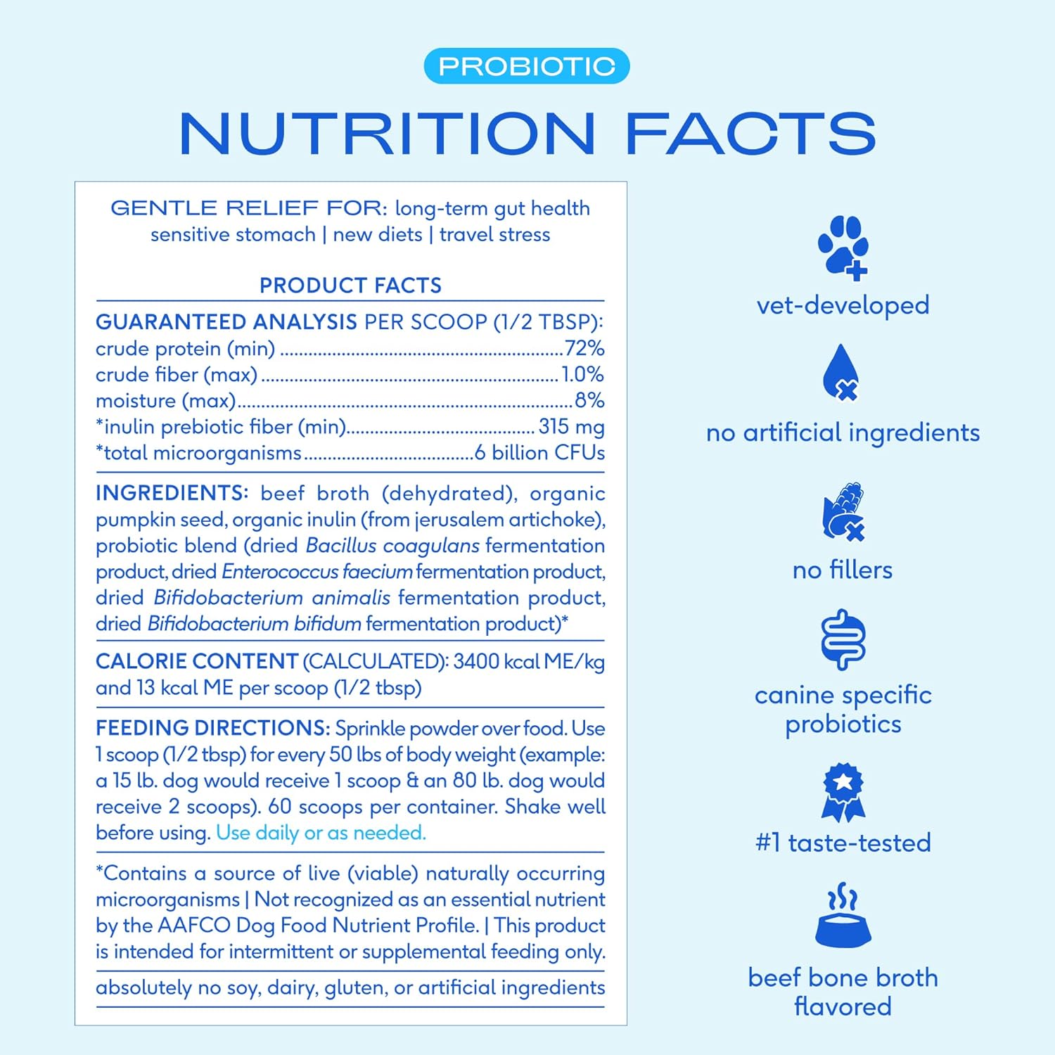 Native Pet Probiotic for Dogs Promotes Complete Gut Health Supports ...