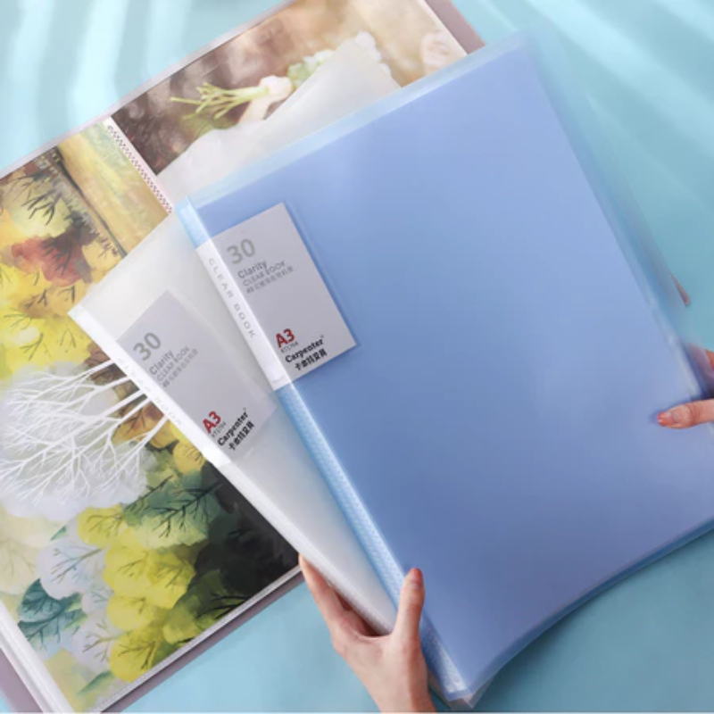 8K/A3 Clear Book Clear Folder Document Organizer Clearbook Poster ...