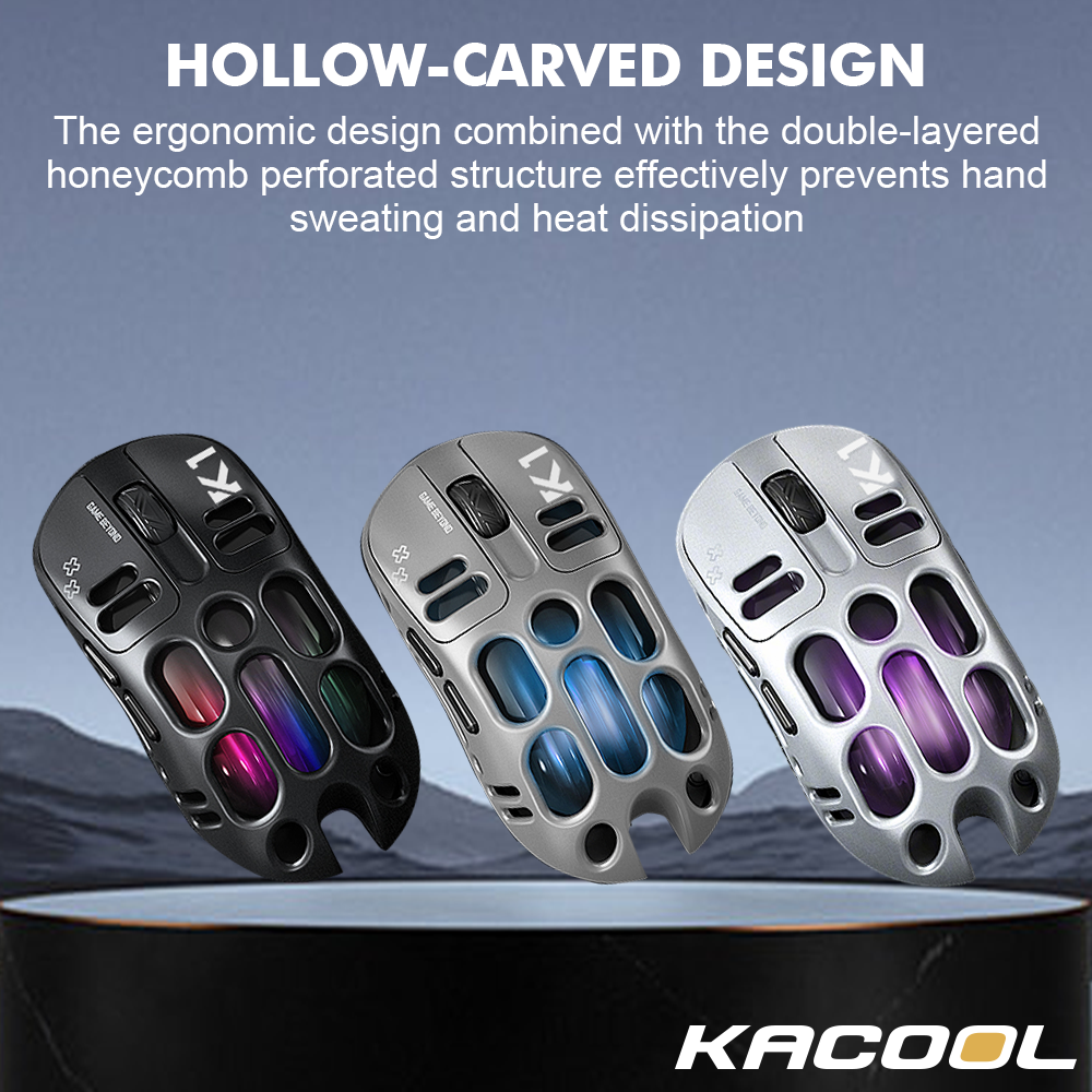 【Christmas Gift】KACOOL GAME K1 Bluetooth Gaming Mouse BT 5.4/2.4G/Wired ...