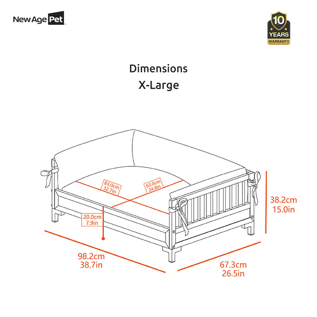 NEW AGE PET Manhattan Pet-Bed Dog Cushion ECOFLEX | Memory Foam ...