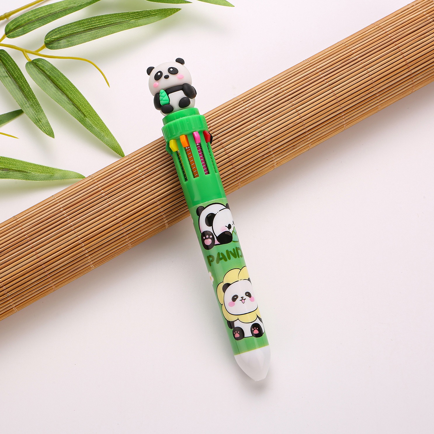 Creative 10-Color Ballpoint Pen – Cute Multicolor Click Pen for ...