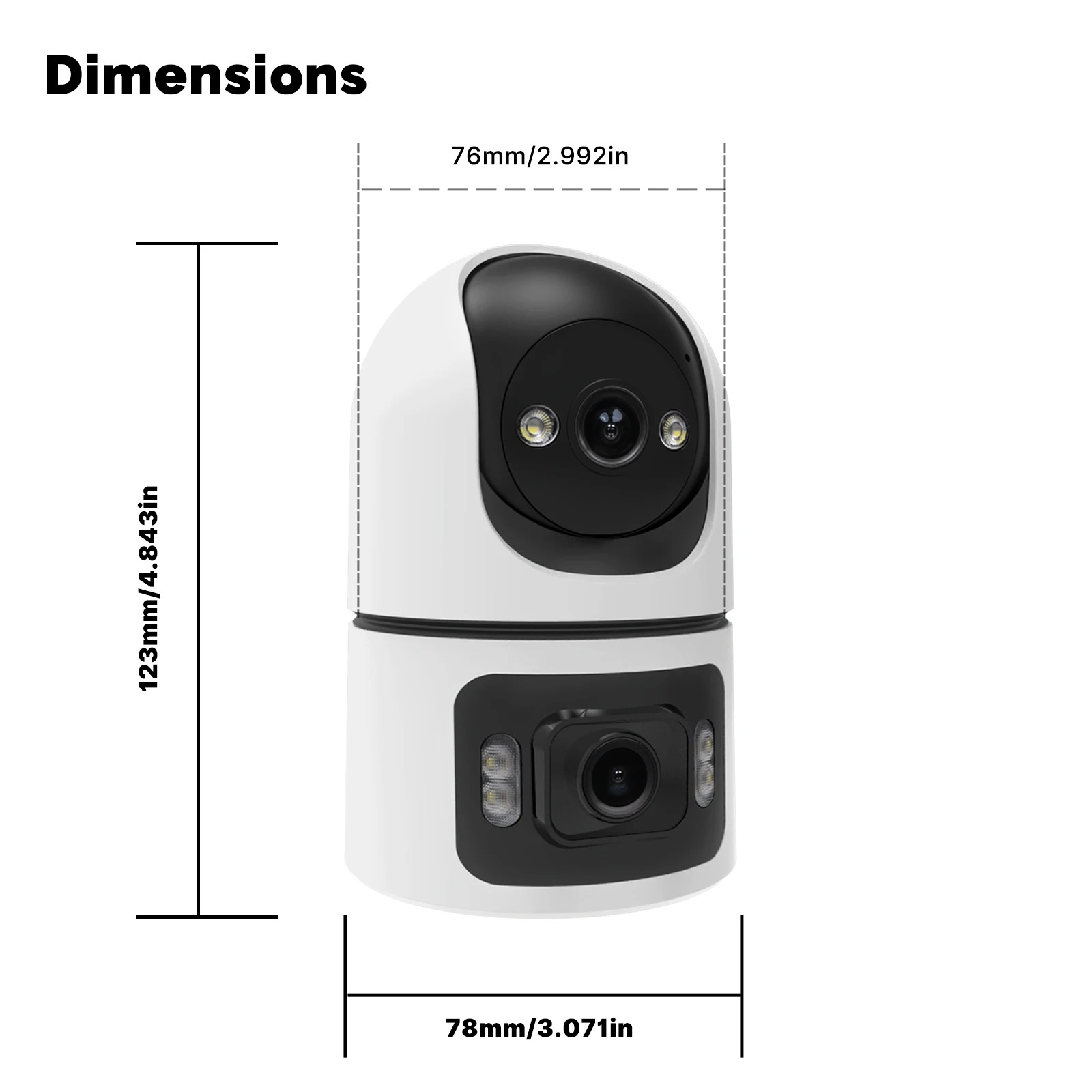 4K HD Dual Lens V380 Pro CCTV Camera 8MP WIFI Connect To Phone Outdoor Auto Track APP Remote ...