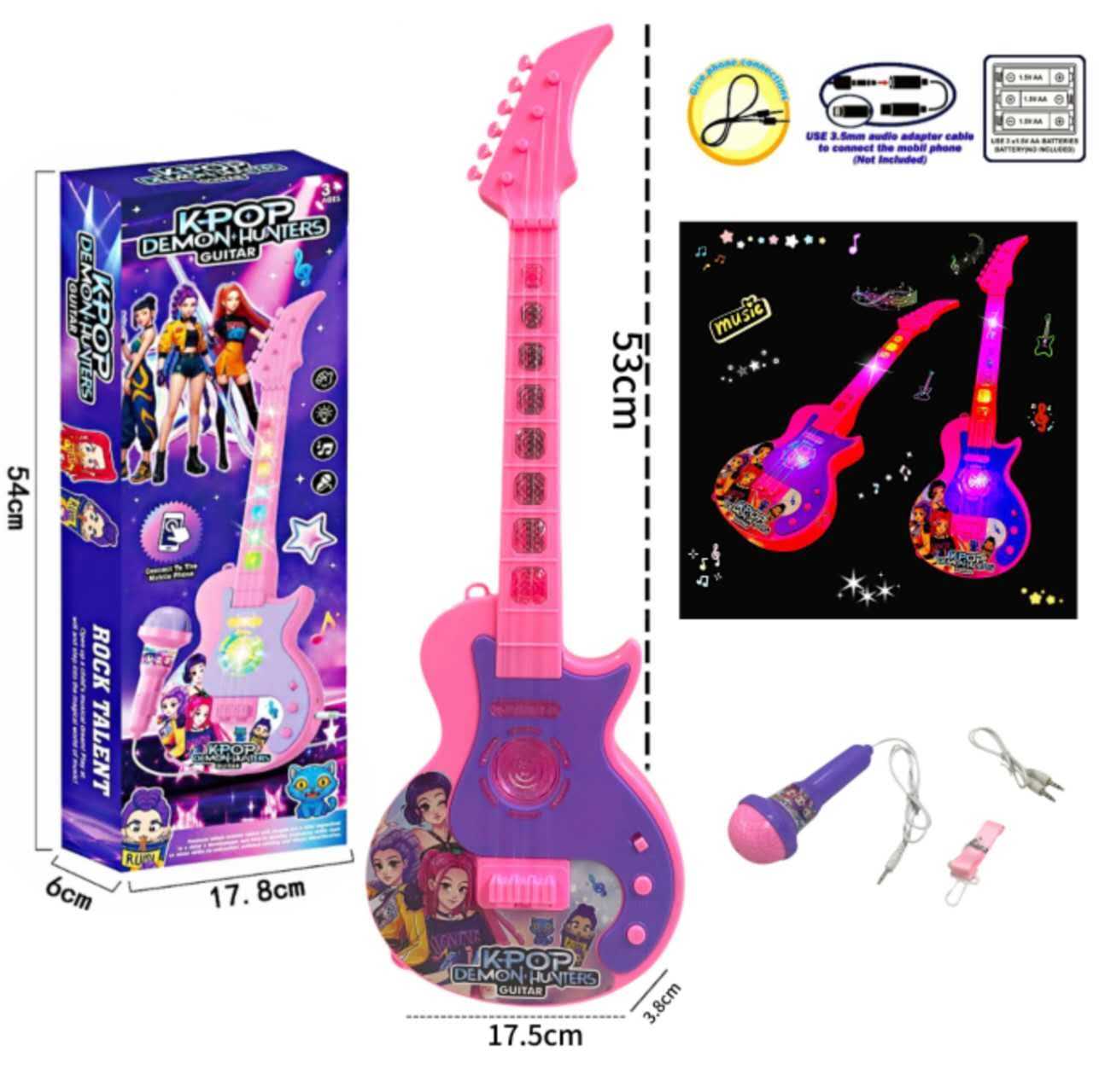 UG Kpop huntrixx guitar microphone toy | Shopee Philippines