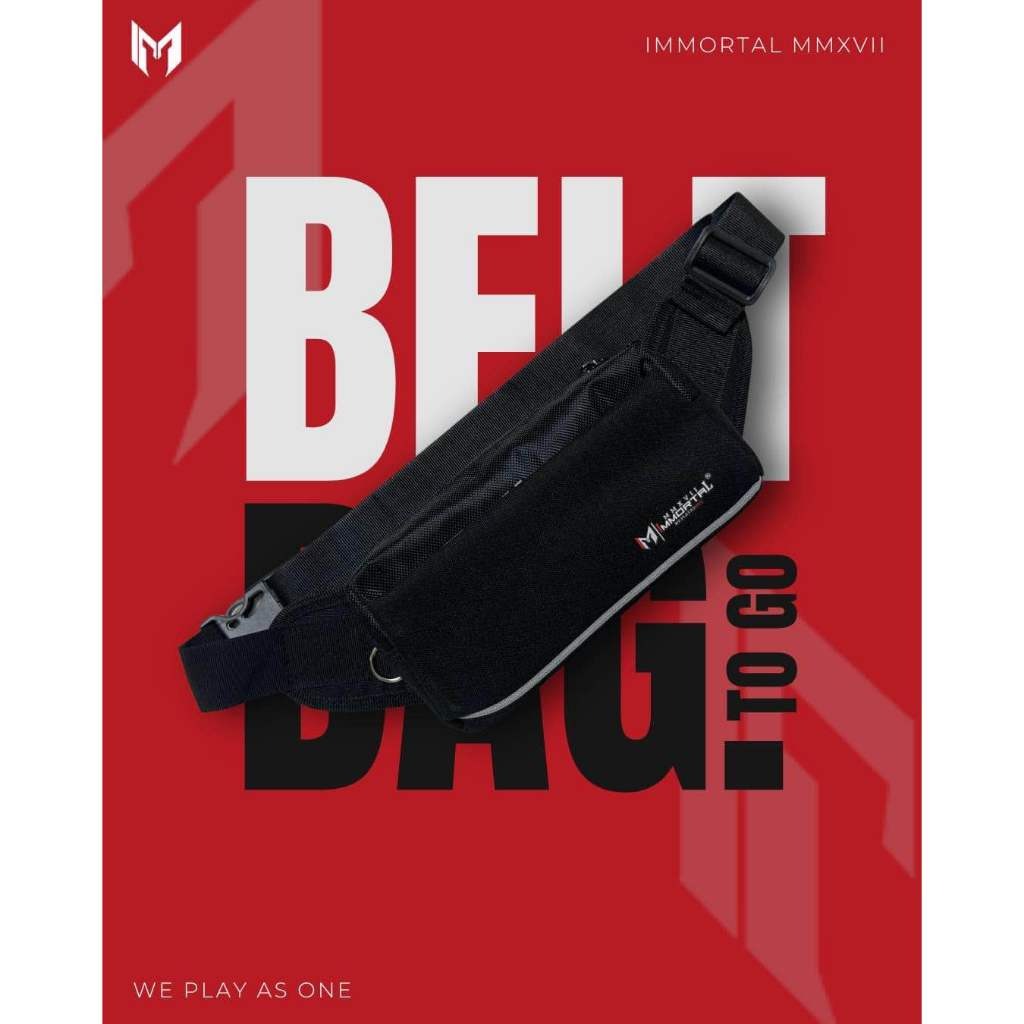 IMMortal Motobag Belt Bag Black Motorcycle Waist Bag TO GO, V1 Revamped ...
