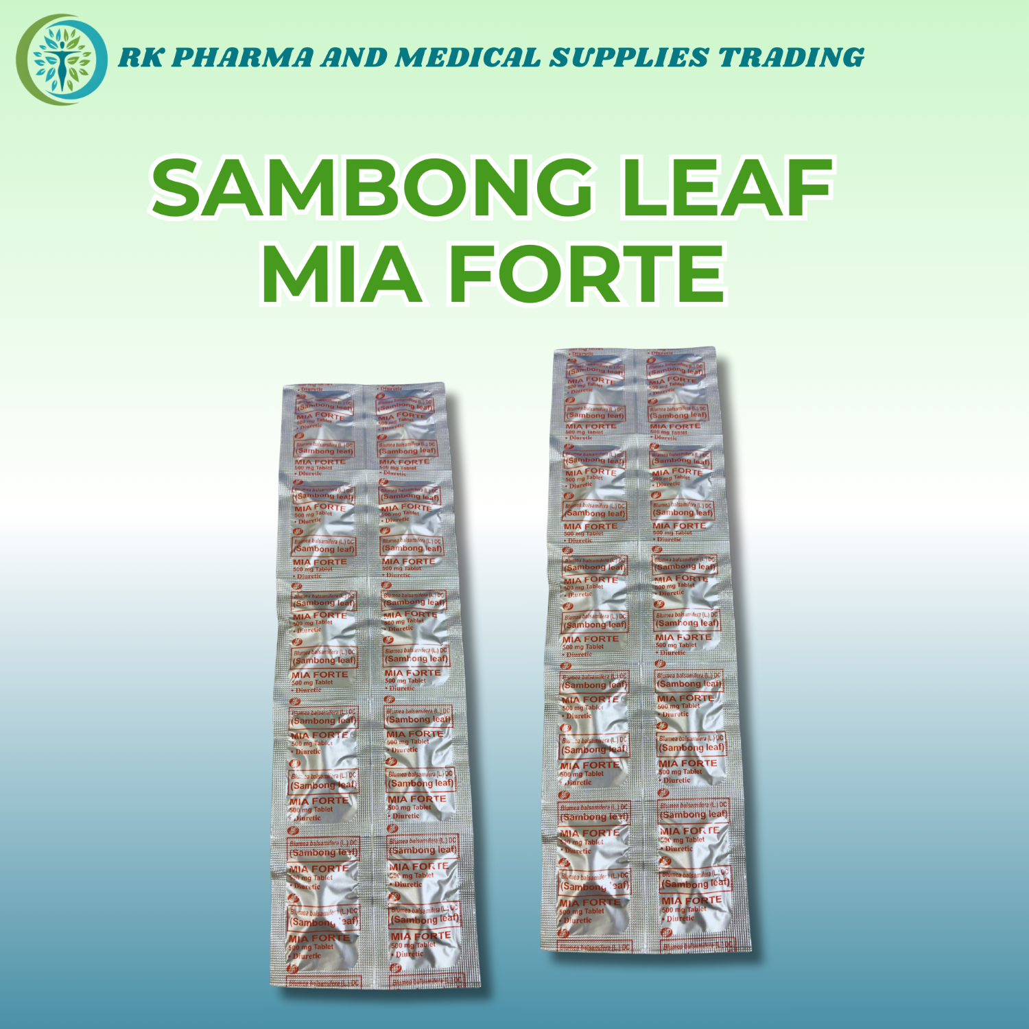 SAMBONG LEAF MIA FORTE 500mg 100 tablets [Authentic / Lowest Price ...