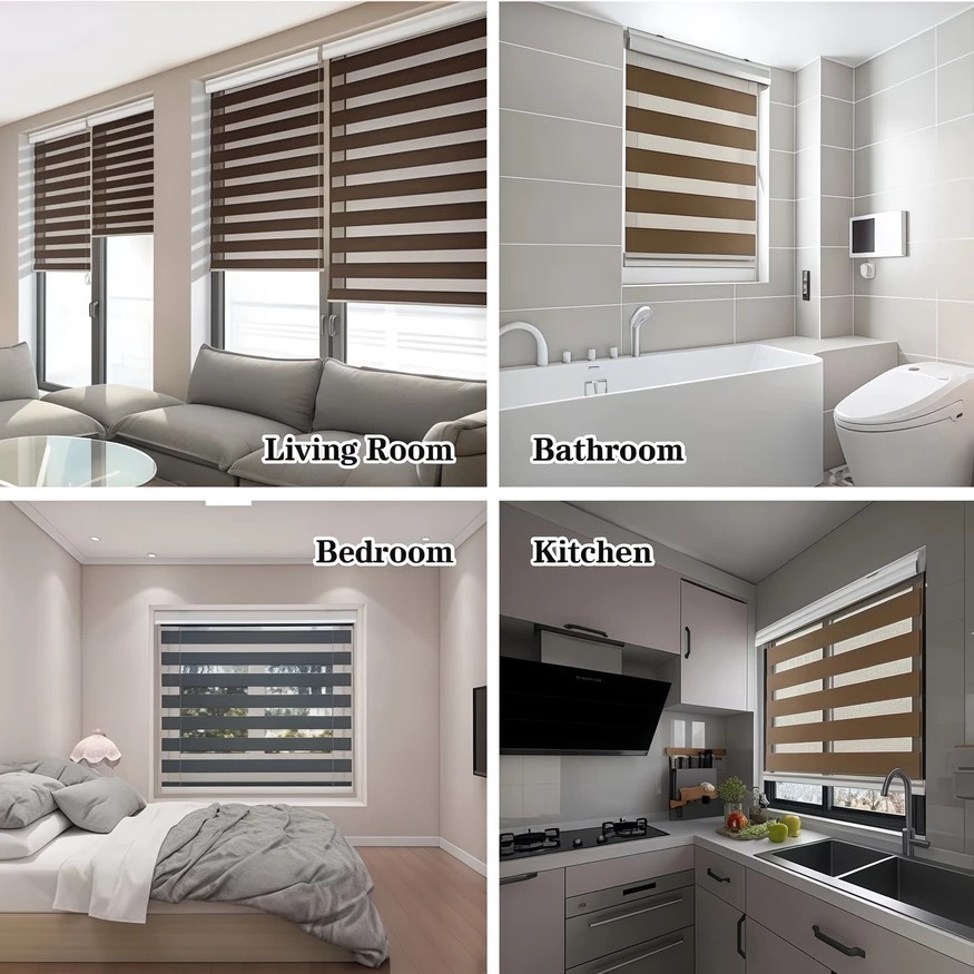 Korean Blinds for Windows Venetians Duo Roller Blackout Blinds ...