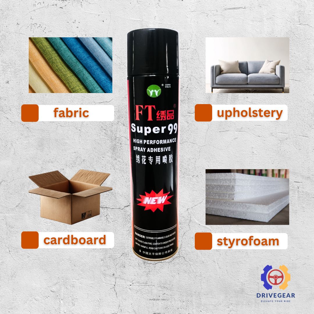 FT Super 99 Multipurpose Spray Adhesive Glue for Fabric, Foam, Plastics ...