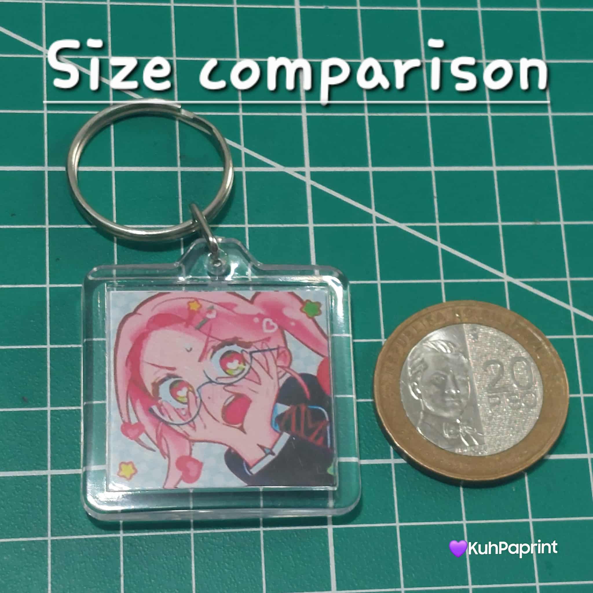 Kuhpaprint _MADE TO ORDER_ Alien Stage _ Square Acrylic Keychain ...