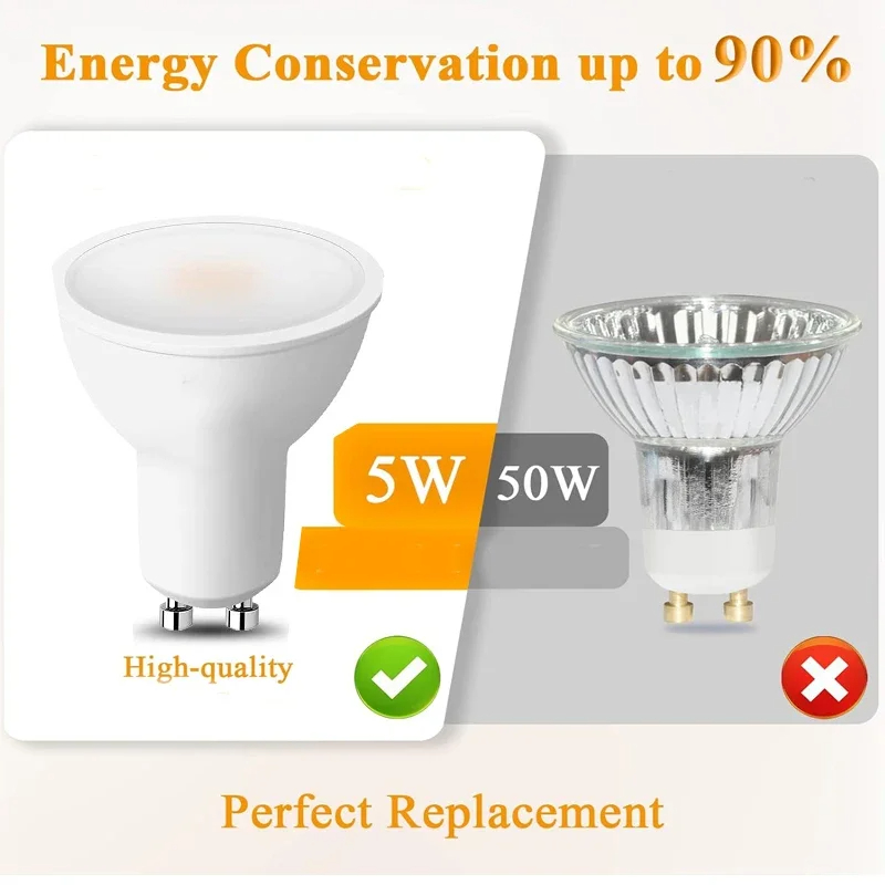 5 watts GU10 Led Bulb Light 5W Spotlight Bulbs Lamp Tri color | Shopee ...