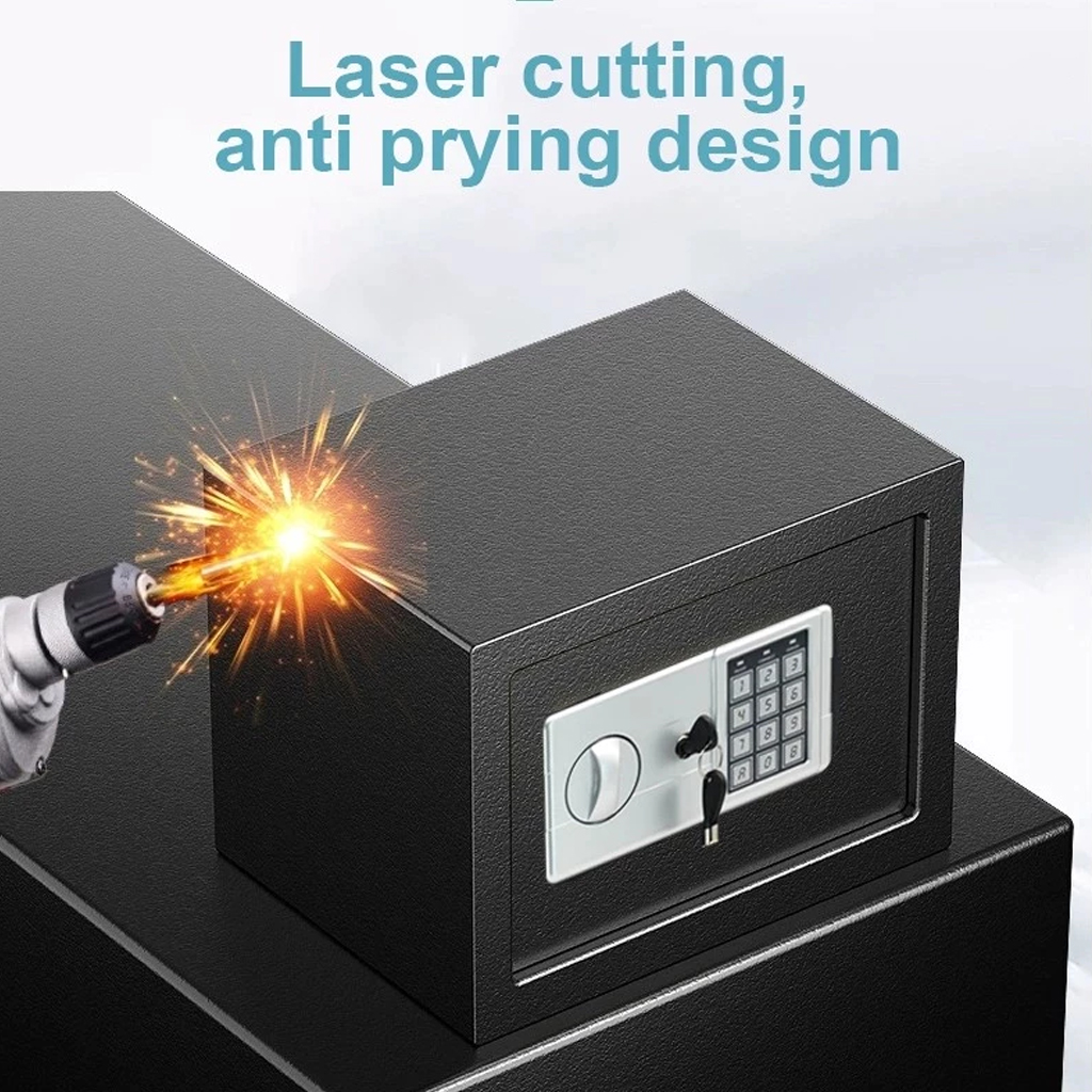 YAMY Safe box with lock and key Security Safety Box Fireproof All Steel ...