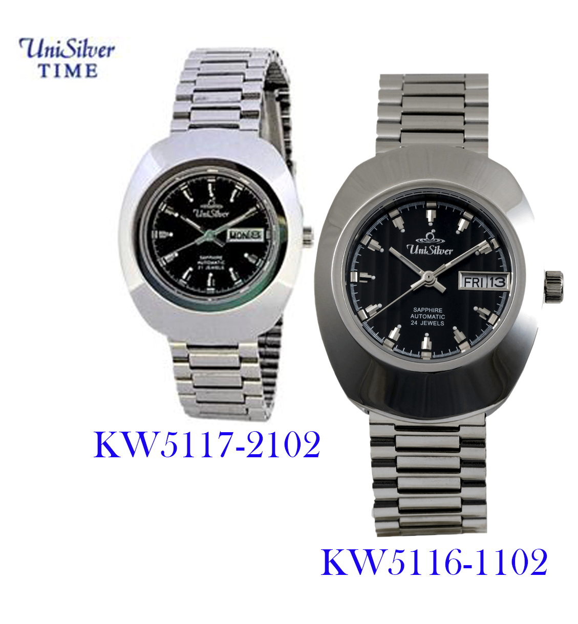 UniSilver TIME (Couple Watch) AUTOMATIC Watch Metal Black Dial Analog ...