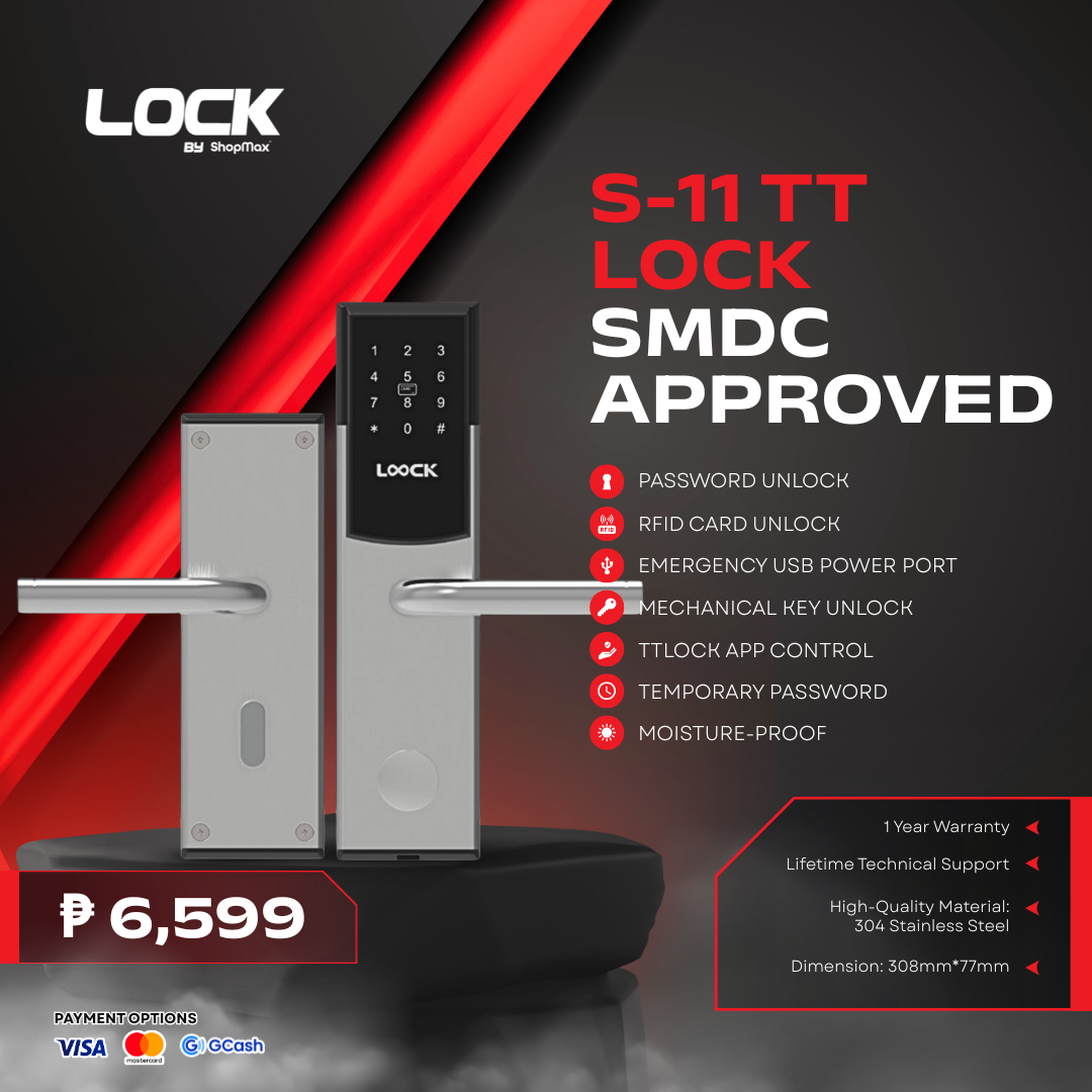 LOOCK S11 Smart Door Lock SMDC & Airbnb Approved | TTLock App, RFID ...