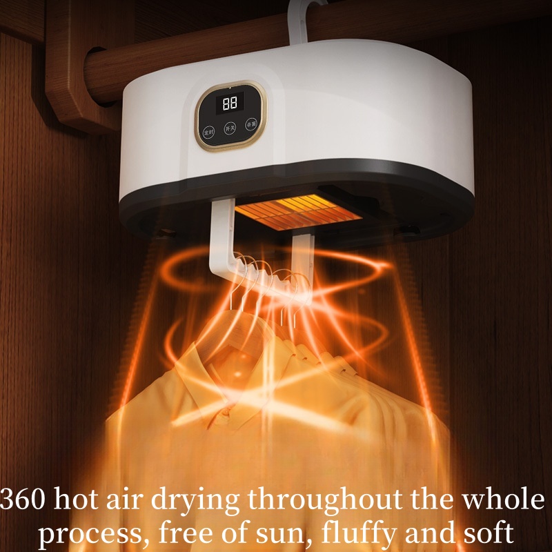 Portable Clothes Dryer Foldable Automatic Dryer Machine 360° Hot Air ...