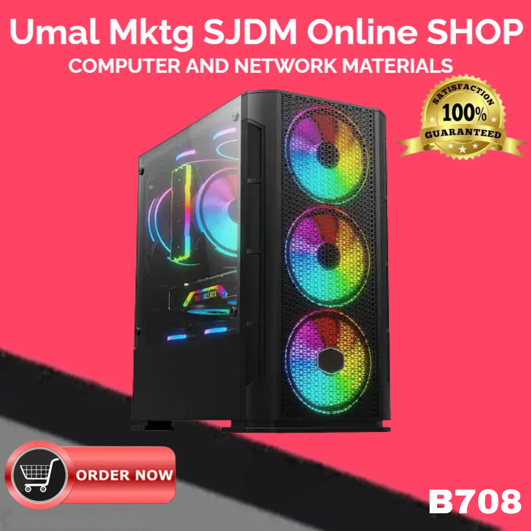 YGT B708 BLACK / WHITE Gaming Case ( Note: CASE ONLY ) | Shopee Philippines