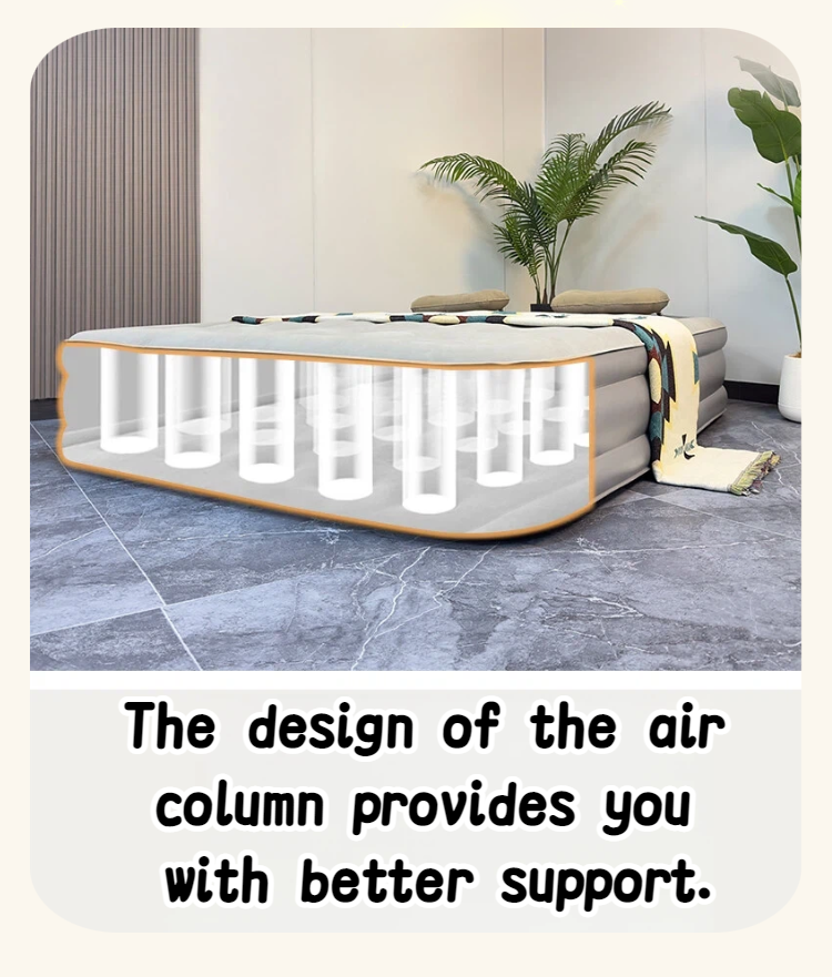 Self-Inflating Flocked Air Mattress | Single/Double/Triple Sizes | Soft ...