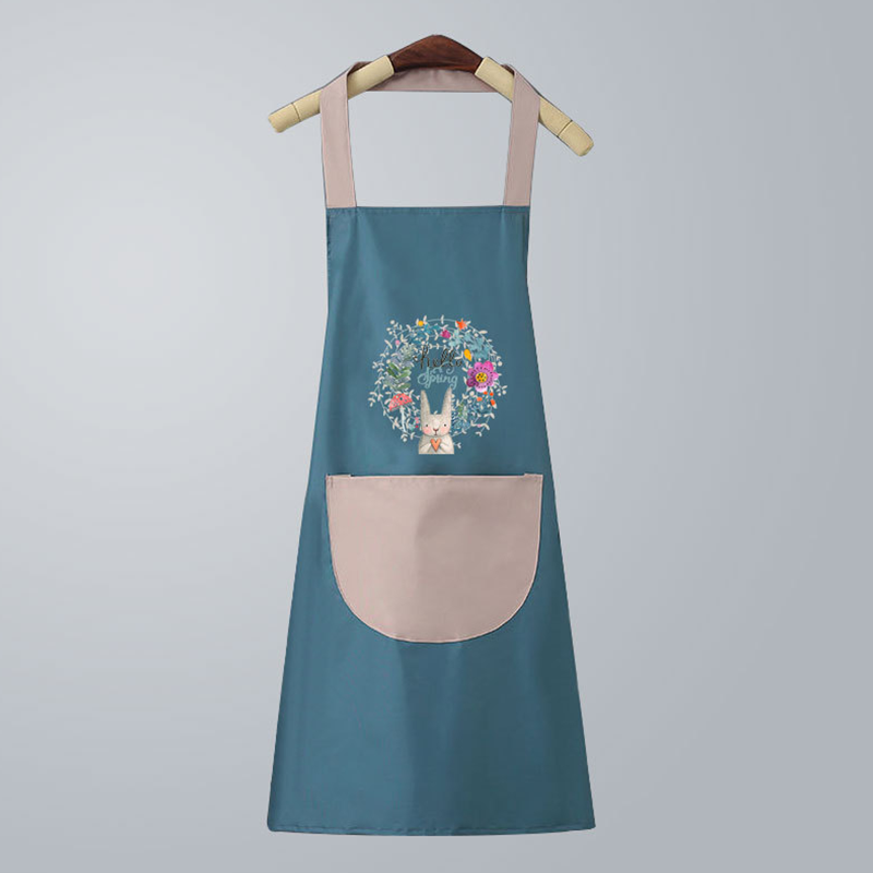 AMOY Waterproof Apron Kitchen Oil-Proof Apron Barista With Pocket For ...