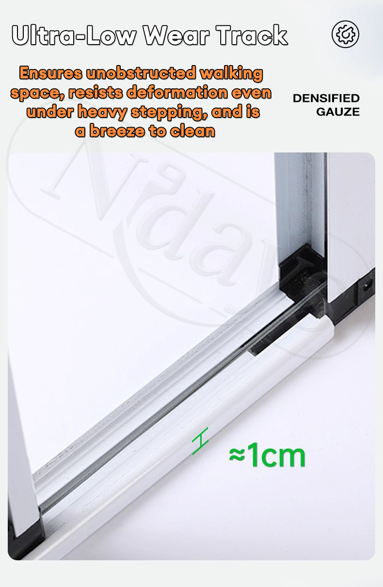 Trackless Folding Screen Door Sliding Door Accordion Aluminum Home Anti ...