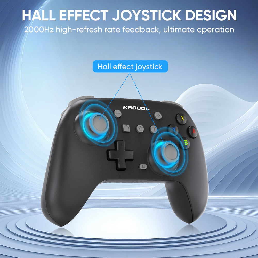 Wireless Bluetooth Gamepad Dual-Mode Six-Axis Gyroscope Joystick Double ...