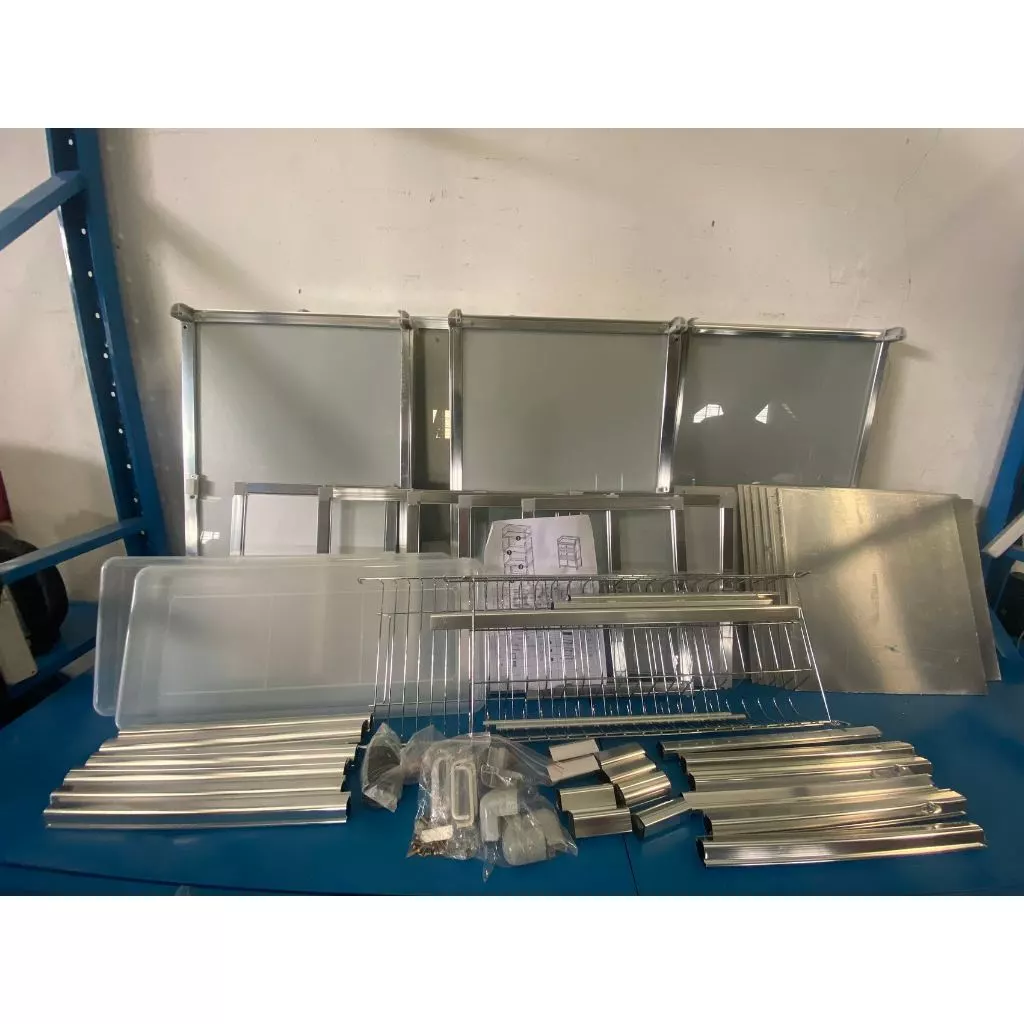 Cozy-2/3layer kitchen Aluminum dining cabinet Storage with Dish rack ...