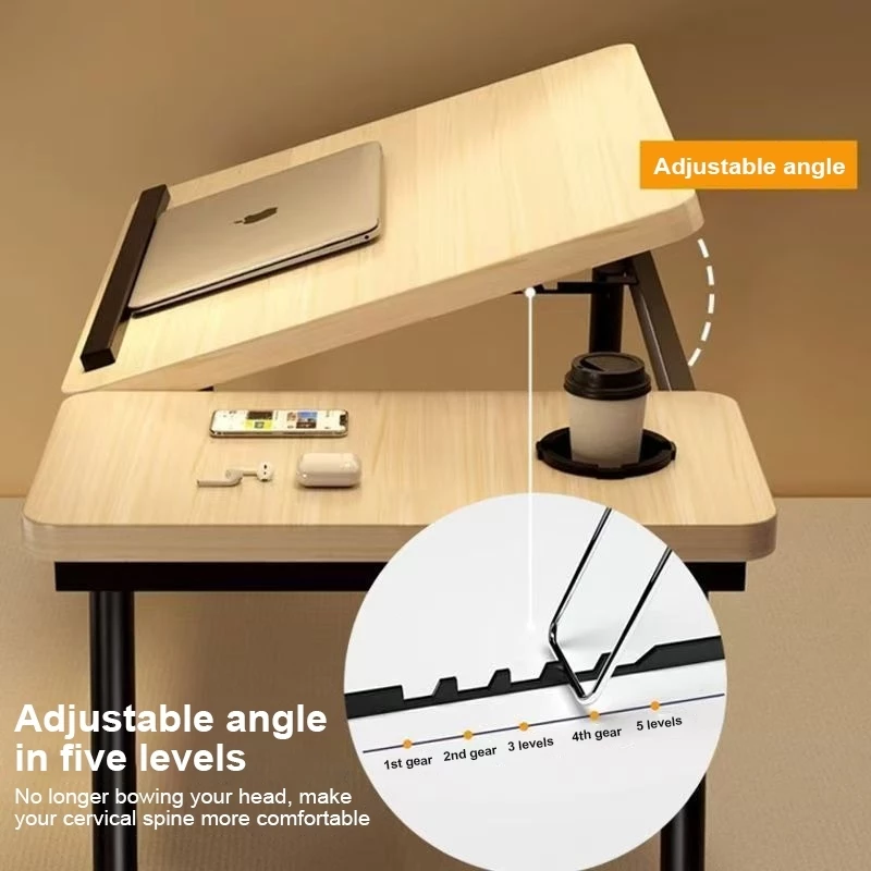 Foldable Computer Table Mini Study Table For Kids Wooden Laptop Table ...