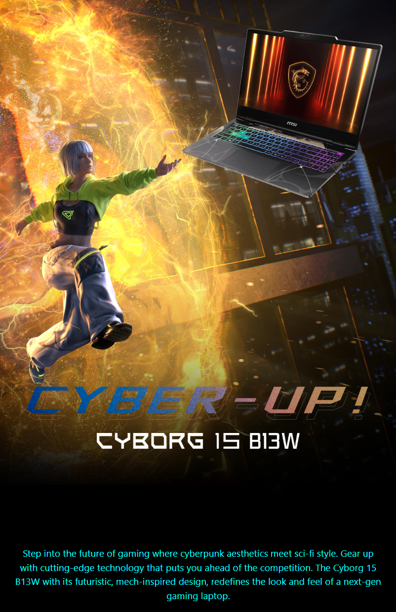 MSI Cyborg 15 B13WEKG-639PH 15.6" FHD Intel Core i5 16GB 512GB SSD RTX ...