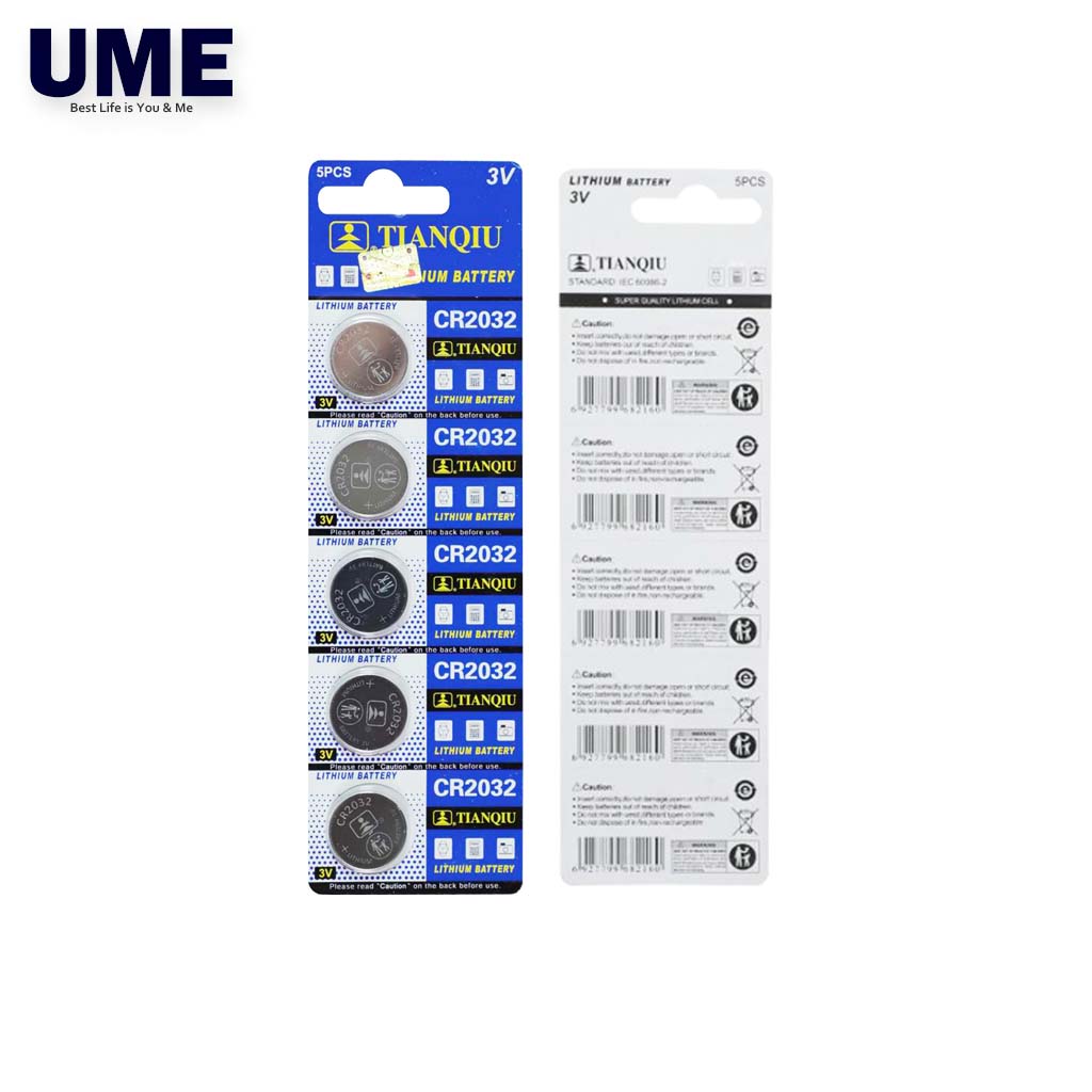 Tianqiu CR2032 Lithium Coin Battery 3V Button Batteries for Toys Remote ...