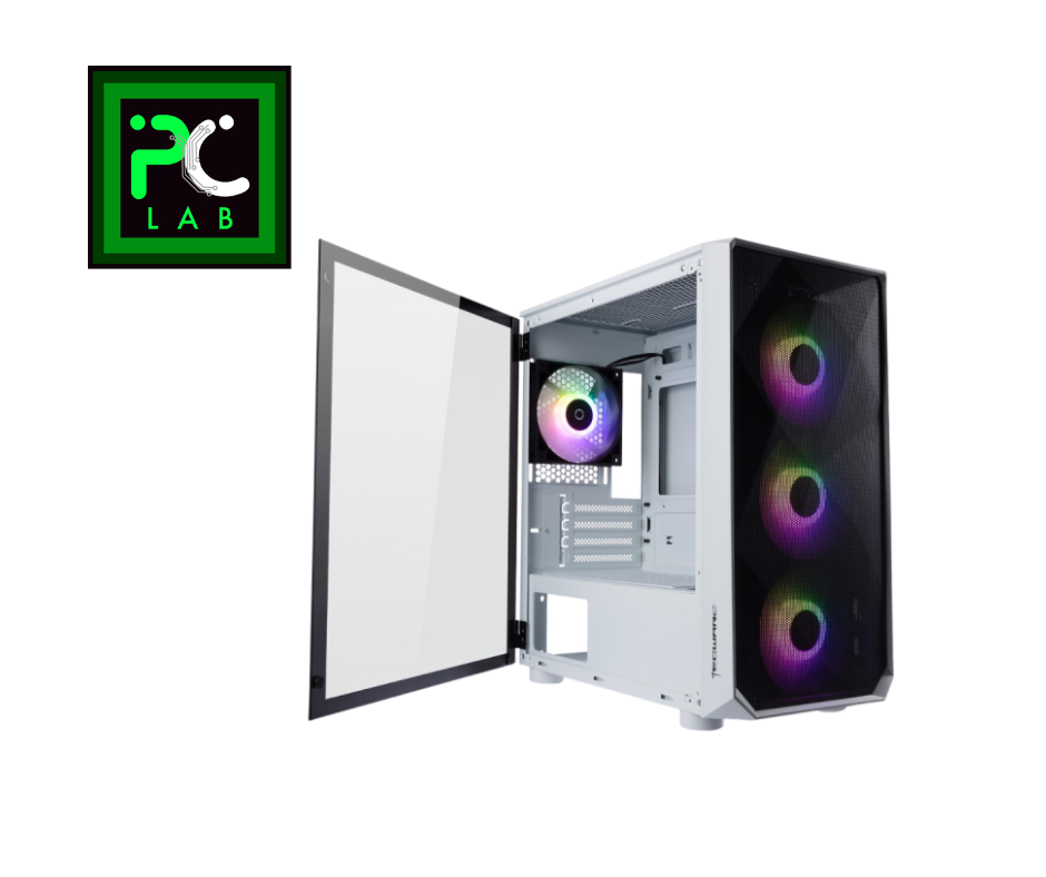 Tecware Forge M Omni Link with 4x12cm ARGB Fans- White | Shopee Philippines