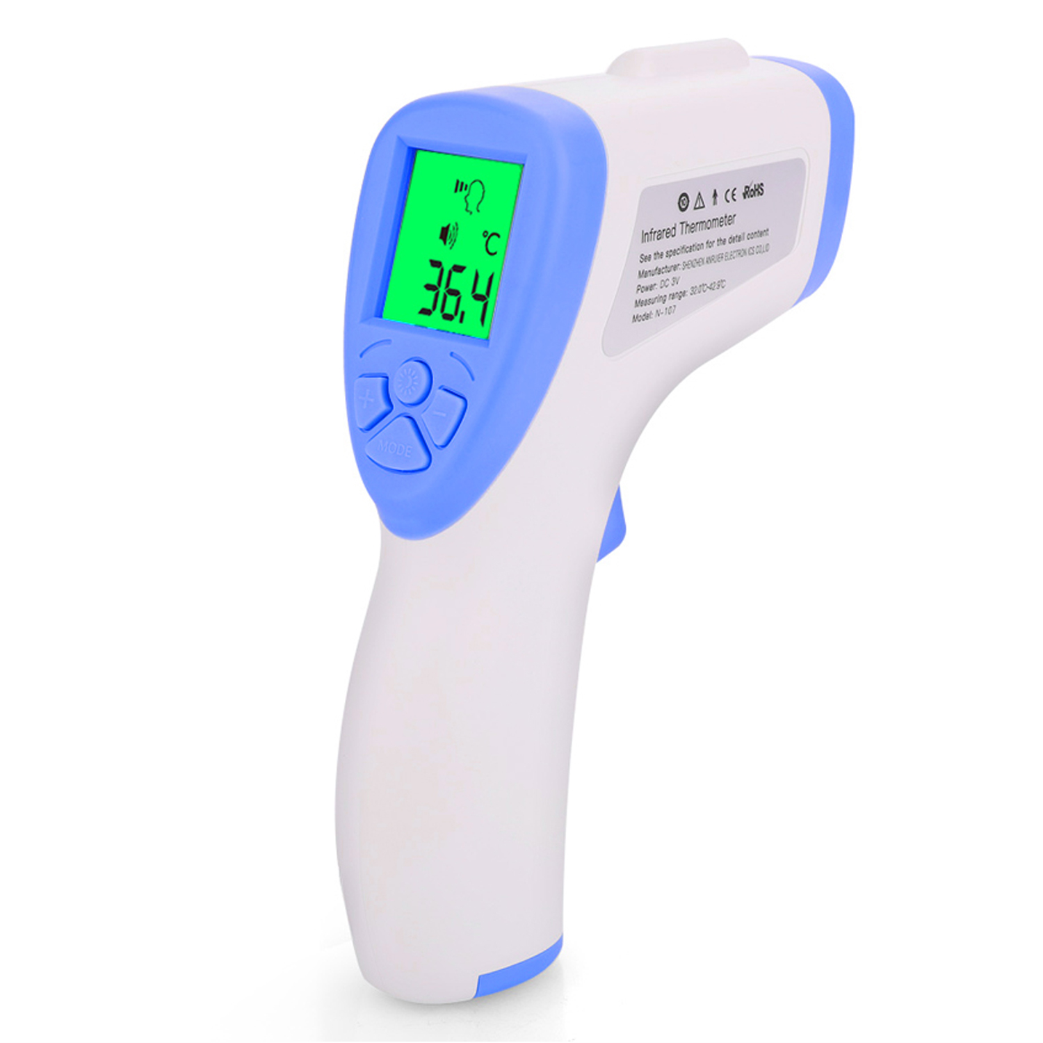 Bundle Medical Fingertip Pulse Oximeter Portable SMH-01 And Infrared ...
