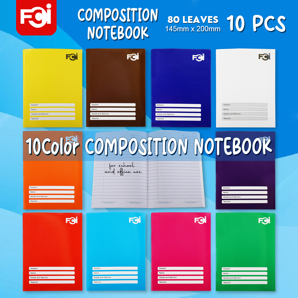 FCI Writing Notebook, Compo, Spiral, Yarn Notebook Neon Random Color ...