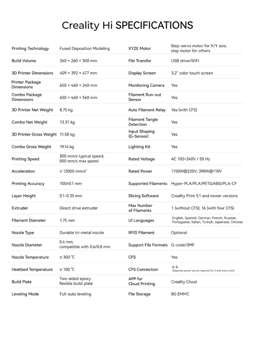 Creality Hi Combo 3D Printer | Shopee Philippines