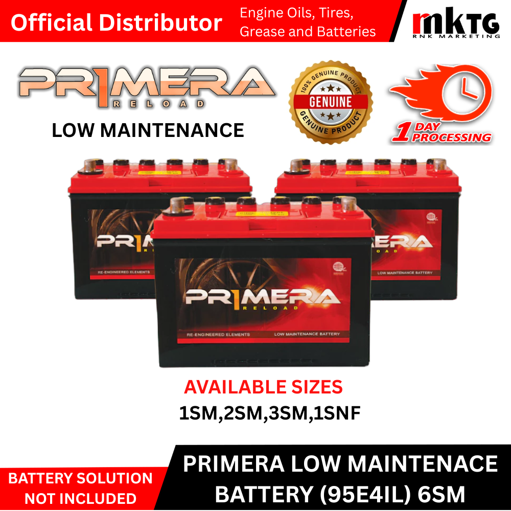 PRIMERA LOW MAINTENACE BATTERY (48D26L) 2SM | Shopee Philippines