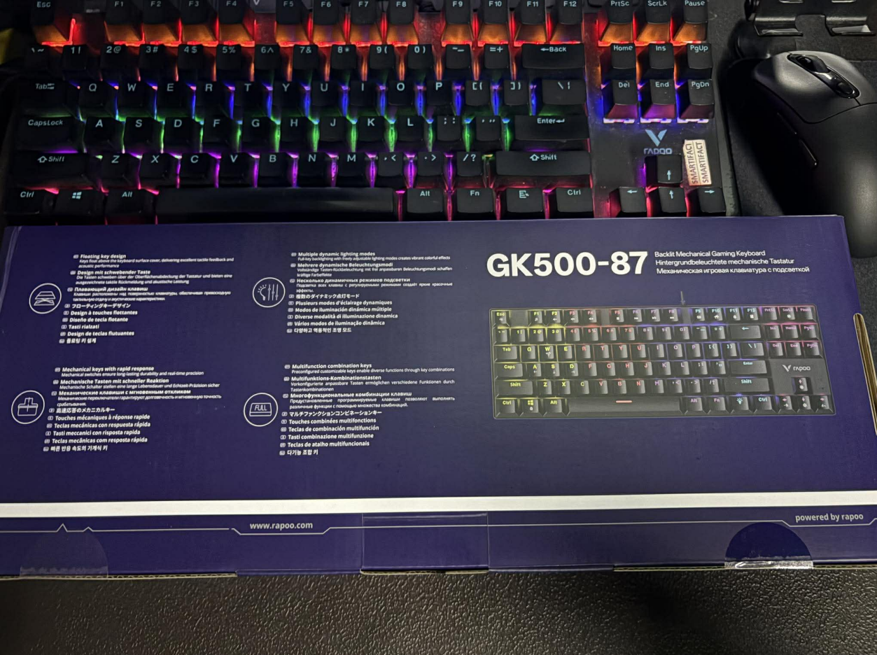 Rapoo GK500-87 Backlit Mechanical Gaming Keyboard | Shopee Philippines