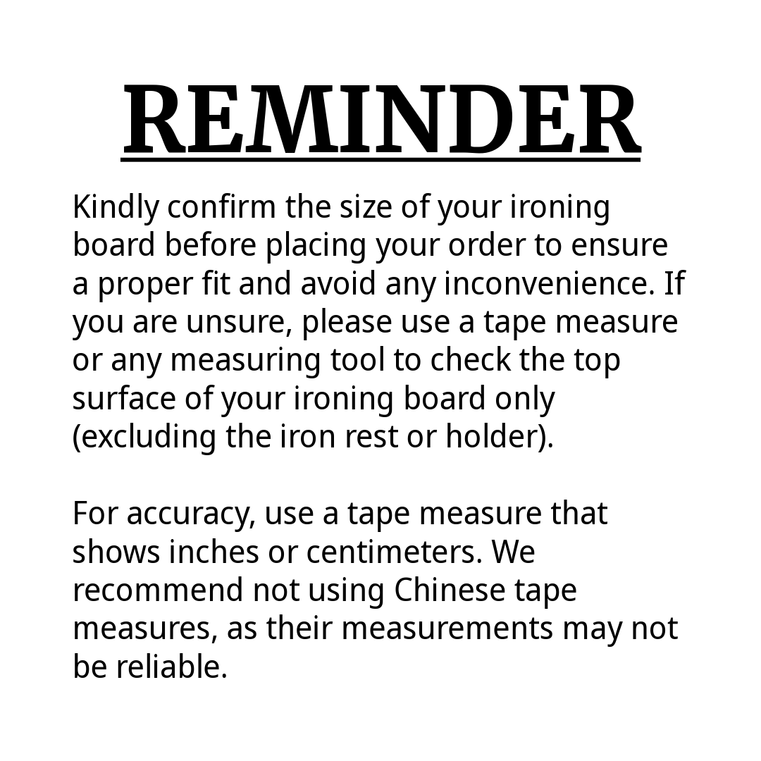 (DZHD) PREMIUM IRONING BOARD COVER WITH FOAM | DETACHABLE FOAM | COVER ...