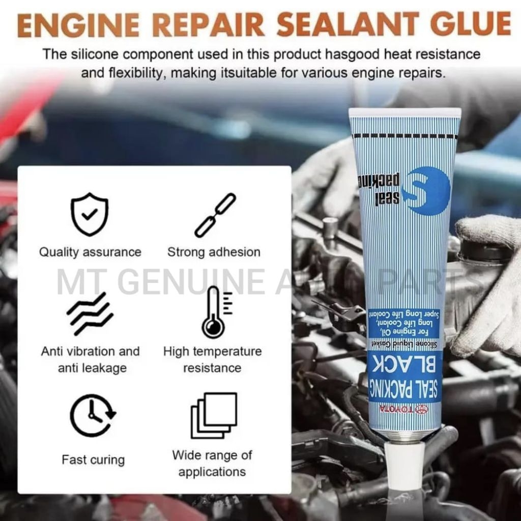 Genuine Toyota RTV silicone gasket maker black 100g with equipment ...