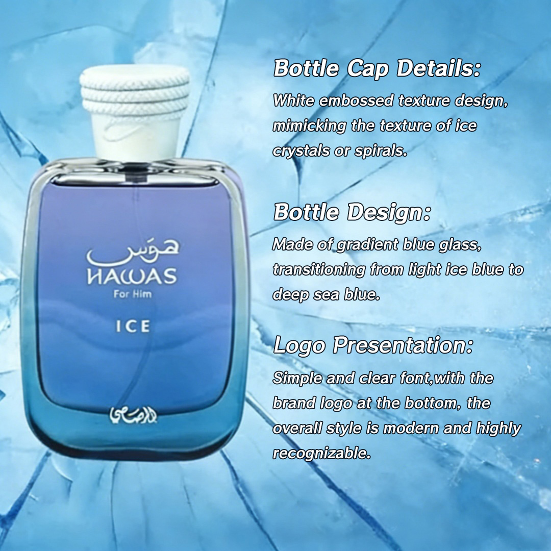 Hawas Ice Premium Perfume, Long-Lasting Scent, Unisex, Suitable for All ...